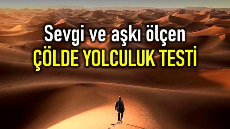 Sevgi ve aşkı ölçen kişilik testi: Çölde yolculuk testi