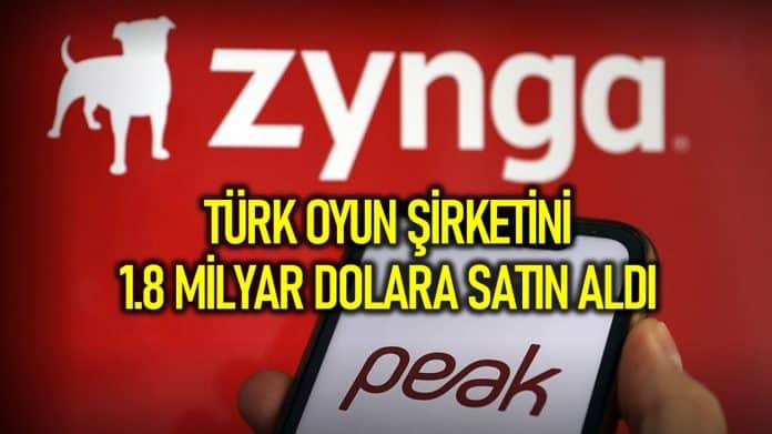 Zynga, Türk mobil oyun şirketi Peak Games'i 1.8 milyar dolara satın aldı!