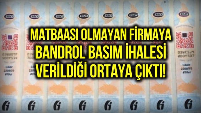 Berat Albayrak döneminde matbaası olmayan firmaya bandrol basım ihalesi ...