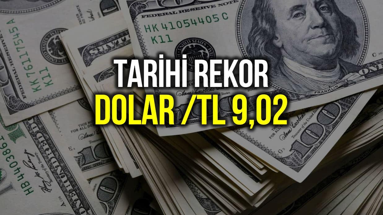 Dolar 9 Lira Seviyesini A arak Tarihi Rekor K rd 