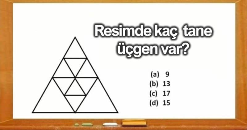 Resimde kaç üçgen görüyorsunuz?